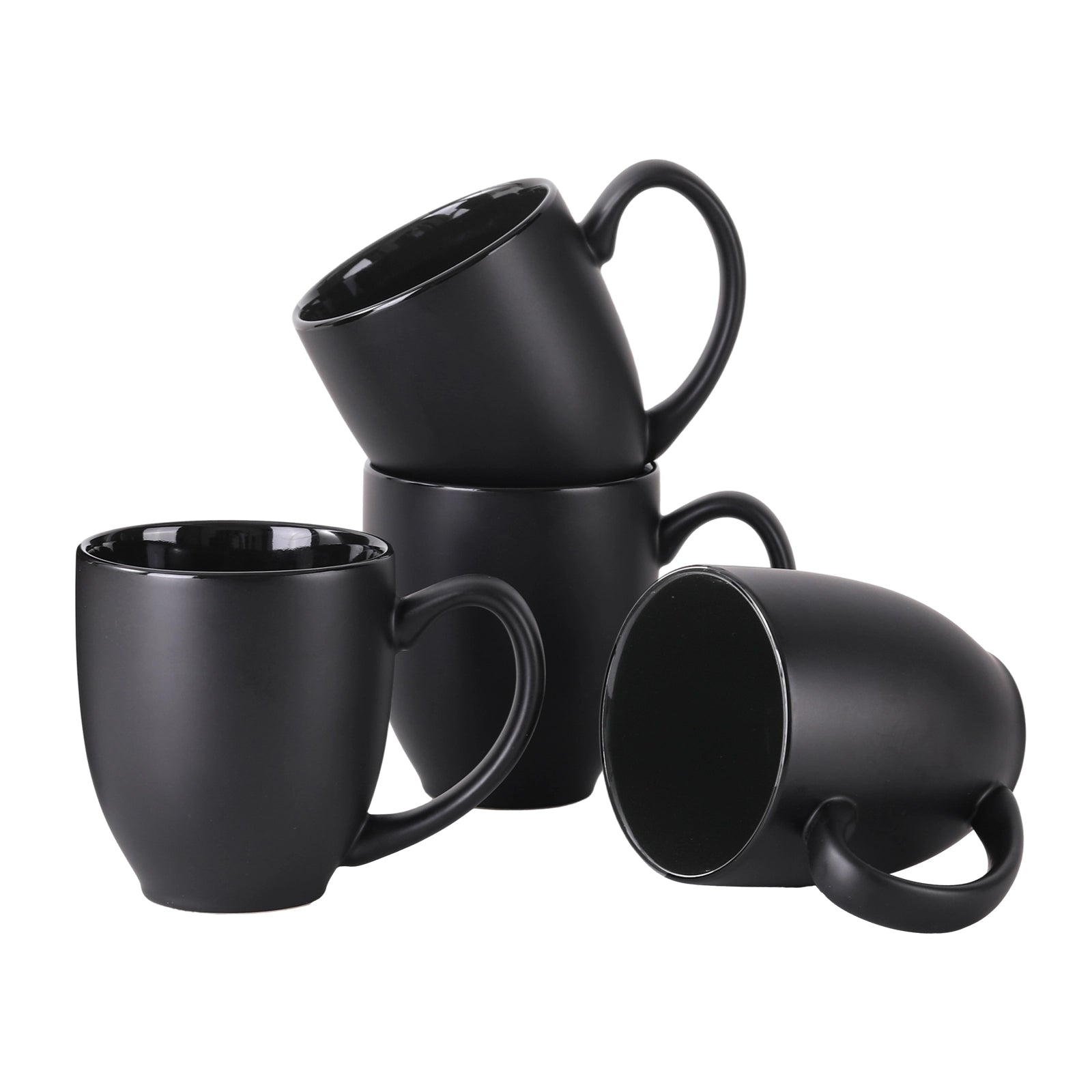 Matte Black Coffee Mug Set of 6 – 16 oz | Dowan®